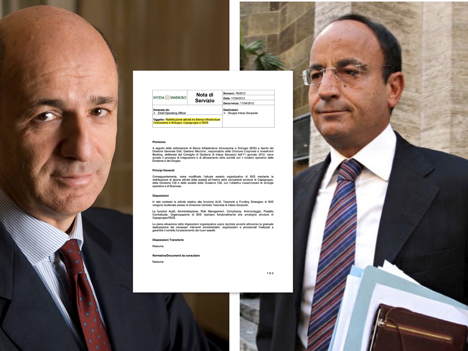 Bechis Blog: Chiude la banca fondata da Passera e Ciaccia perchè non si ...