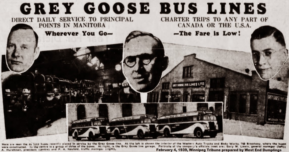 Winnipeg Places: 301 Burnell Street - Former Grey Goose Bus Lines Garage