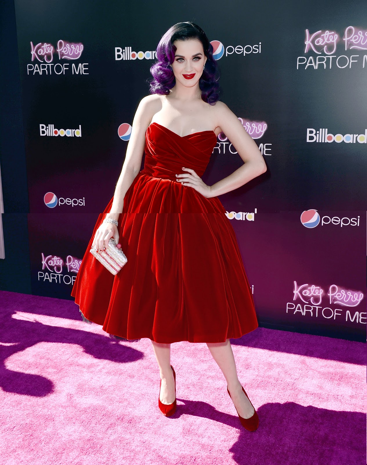 The Red Carpet: Katy Perry Stuns in Red at the Premiere of Her 3D ...