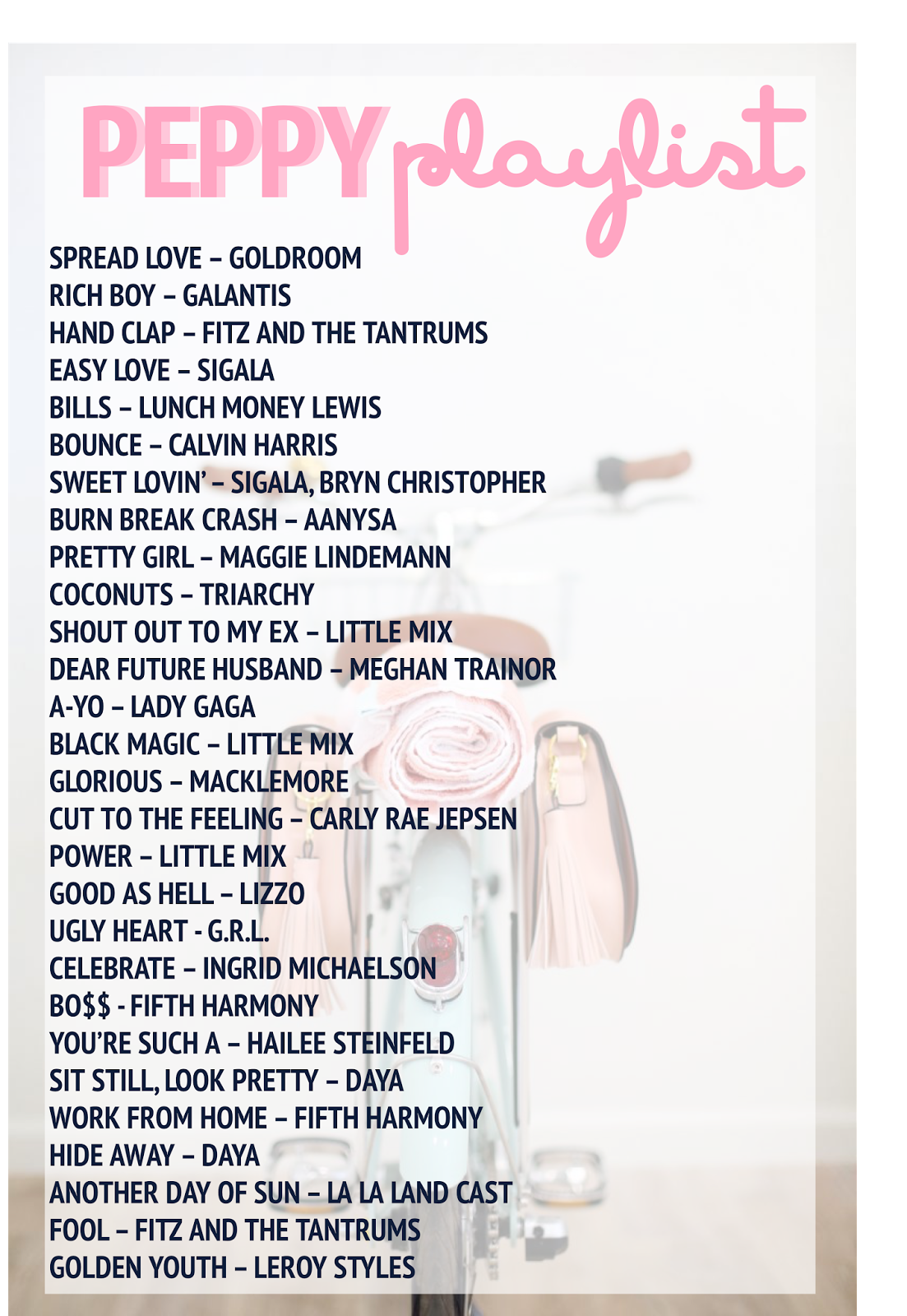 Prep In Your Step: Peppy Playlist