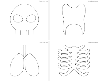 Four Coloring: Free printable X-Ray coloring pages for kids