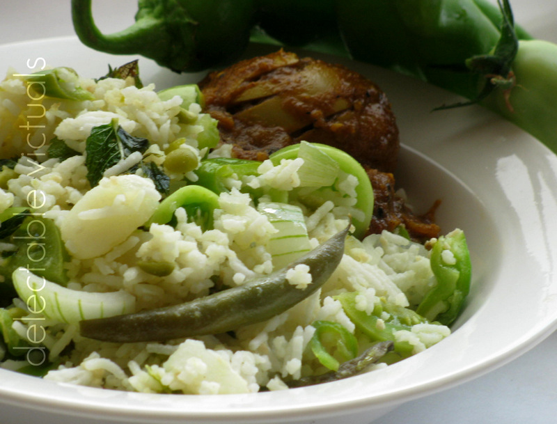 Delectable Victuals: Green Tomato Rice