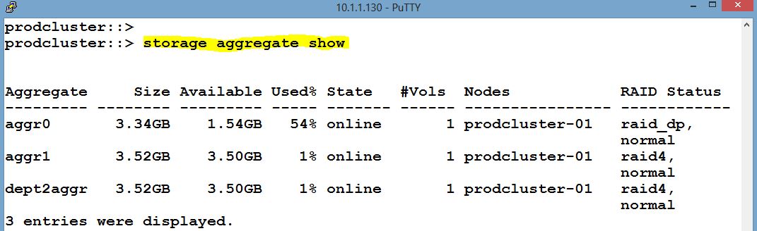 Remote Infrastructure Management: NETAPP ONTAP 9 RAID TEC CONFIGURATION