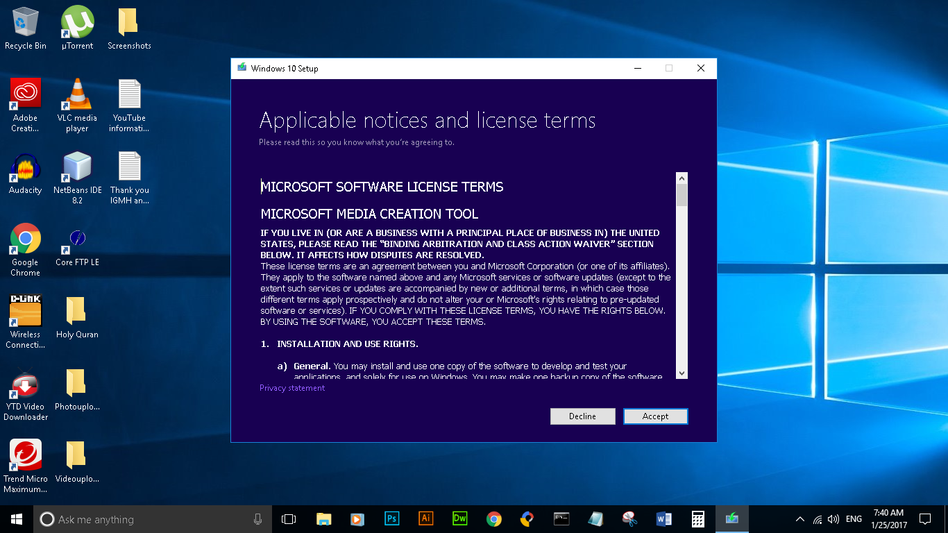 Naheez Thawfeeg's Blog: Microsoft Windows 10 Pro version 1607