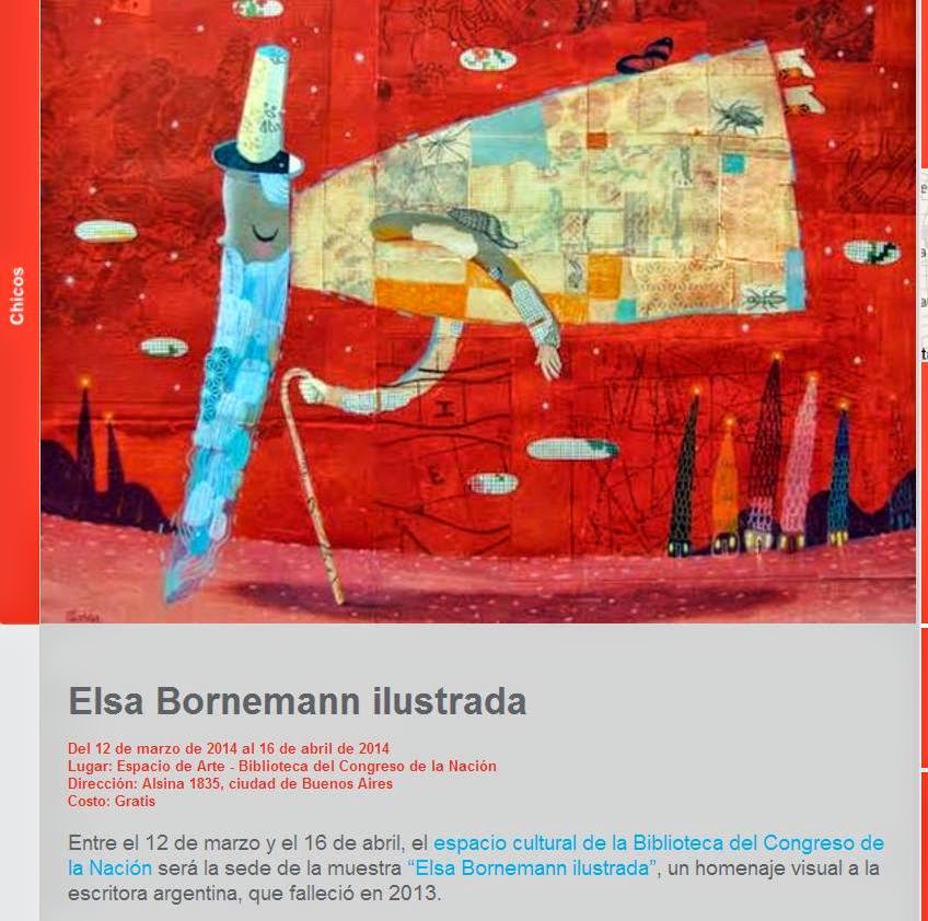 Biblioteca "El mundo de los libros": Muestra "Elsa Bornemann Ilustrada"