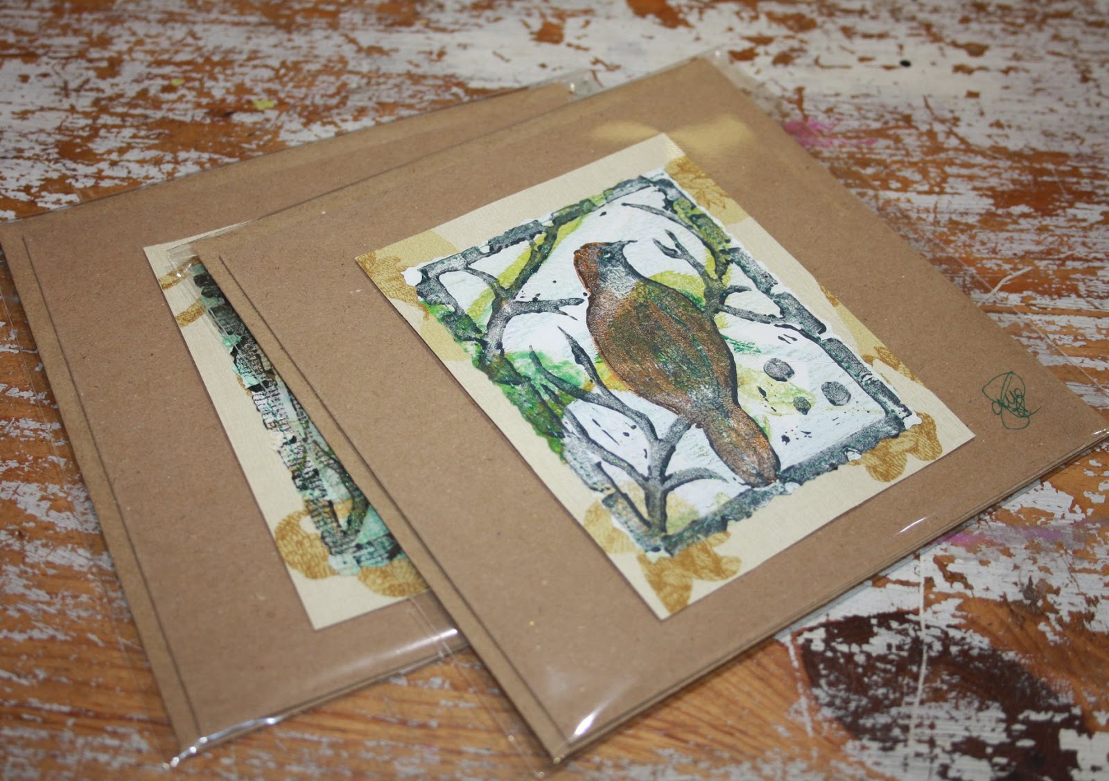 New-Hand Printed Cards