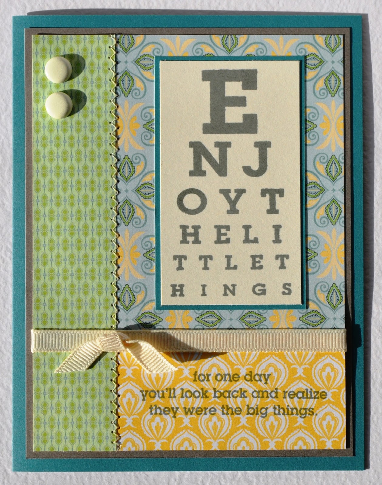 DAT'S My Style: Enjoy Eye Chart Card