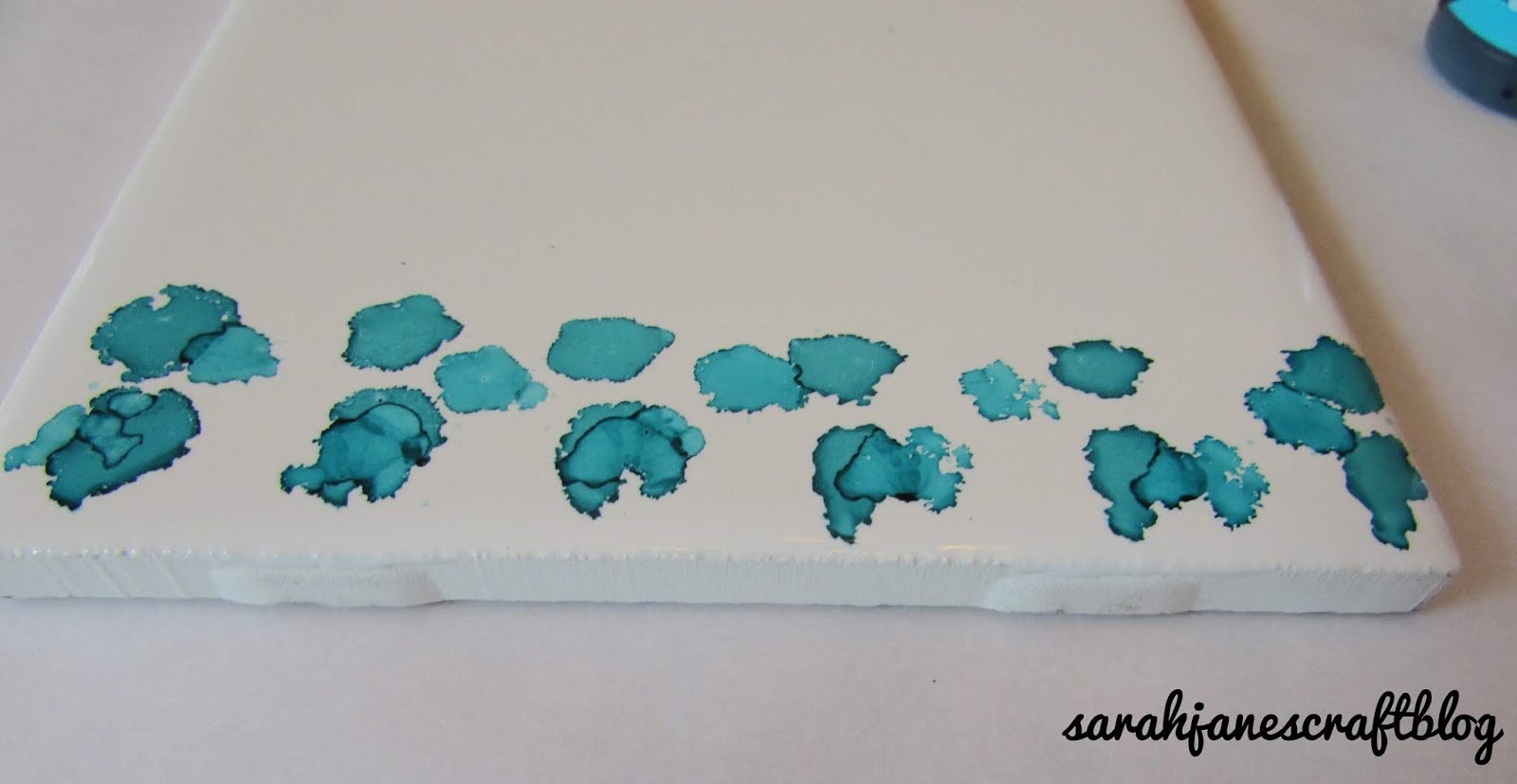 Beginner's Guide to Alcohol Ink Stamping: The Basics on Ceramic Tiles