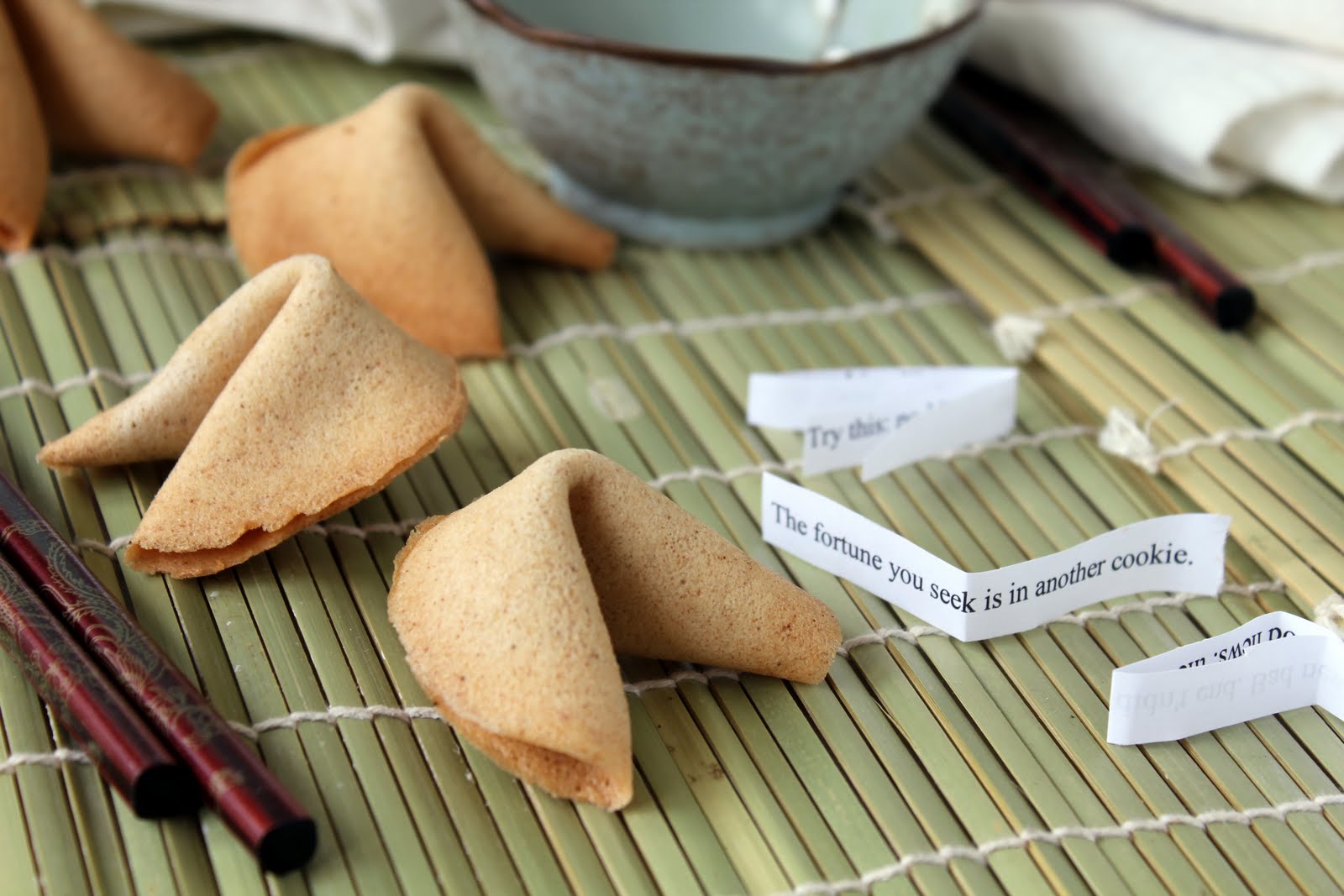 Cherry Tea Cakes: Five Spice Fortune Cookies