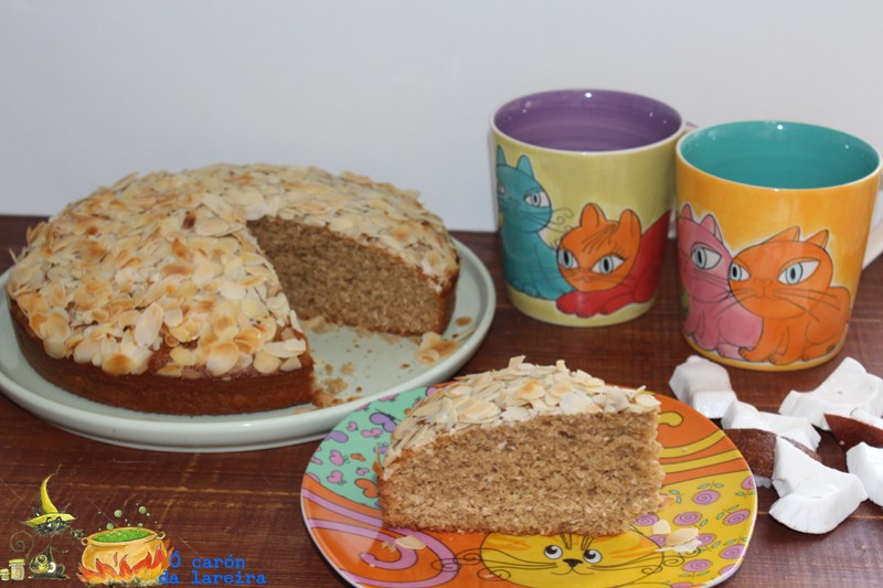 Bizcocho de almendra y coco
