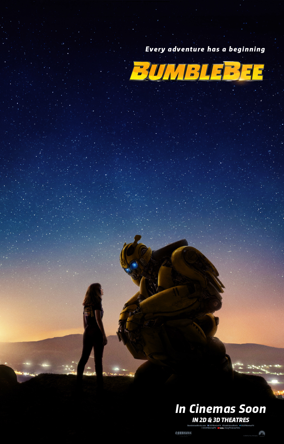 Transformer Meets Girl in New "Bumblebee" Movie Poster ~ SBNLifestyle