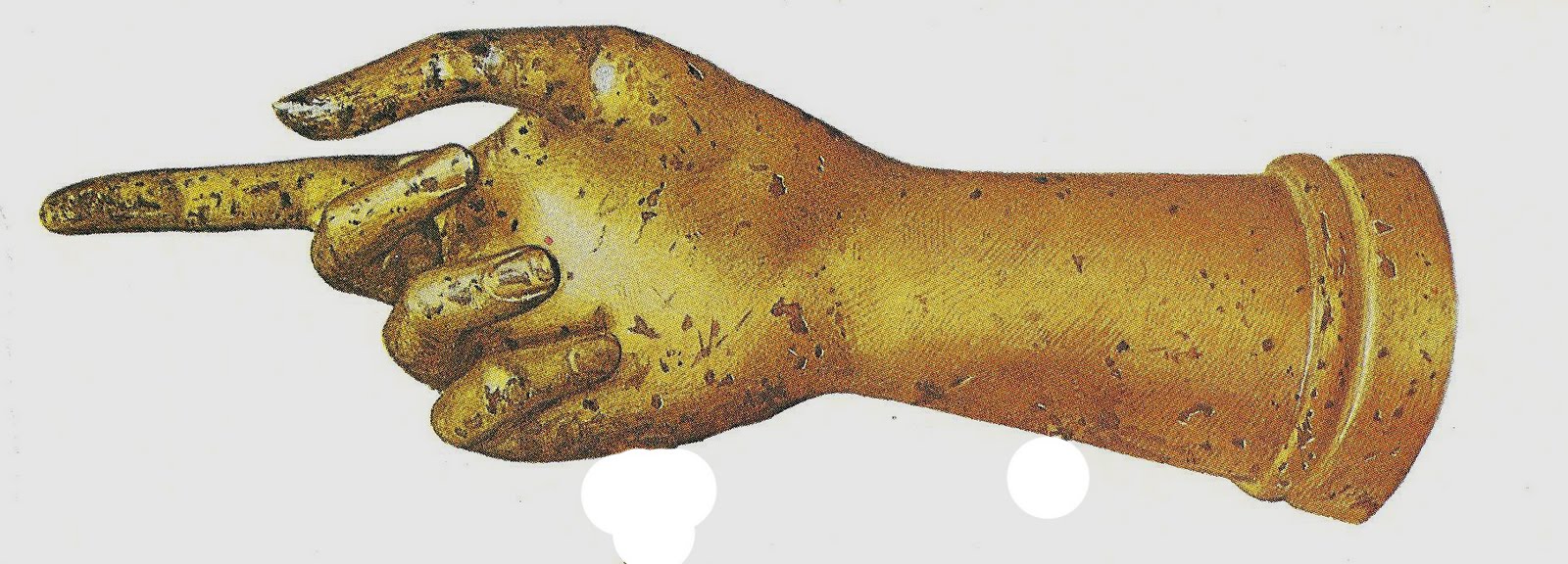 Thrifty Artist: Antique gold pointing hand clip art