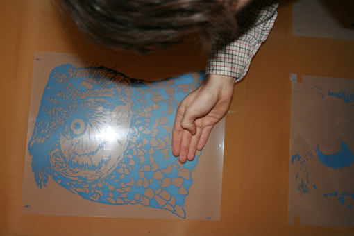 Acetate Printing : Screen Exposure / Part 2 - Expose, wash off and print