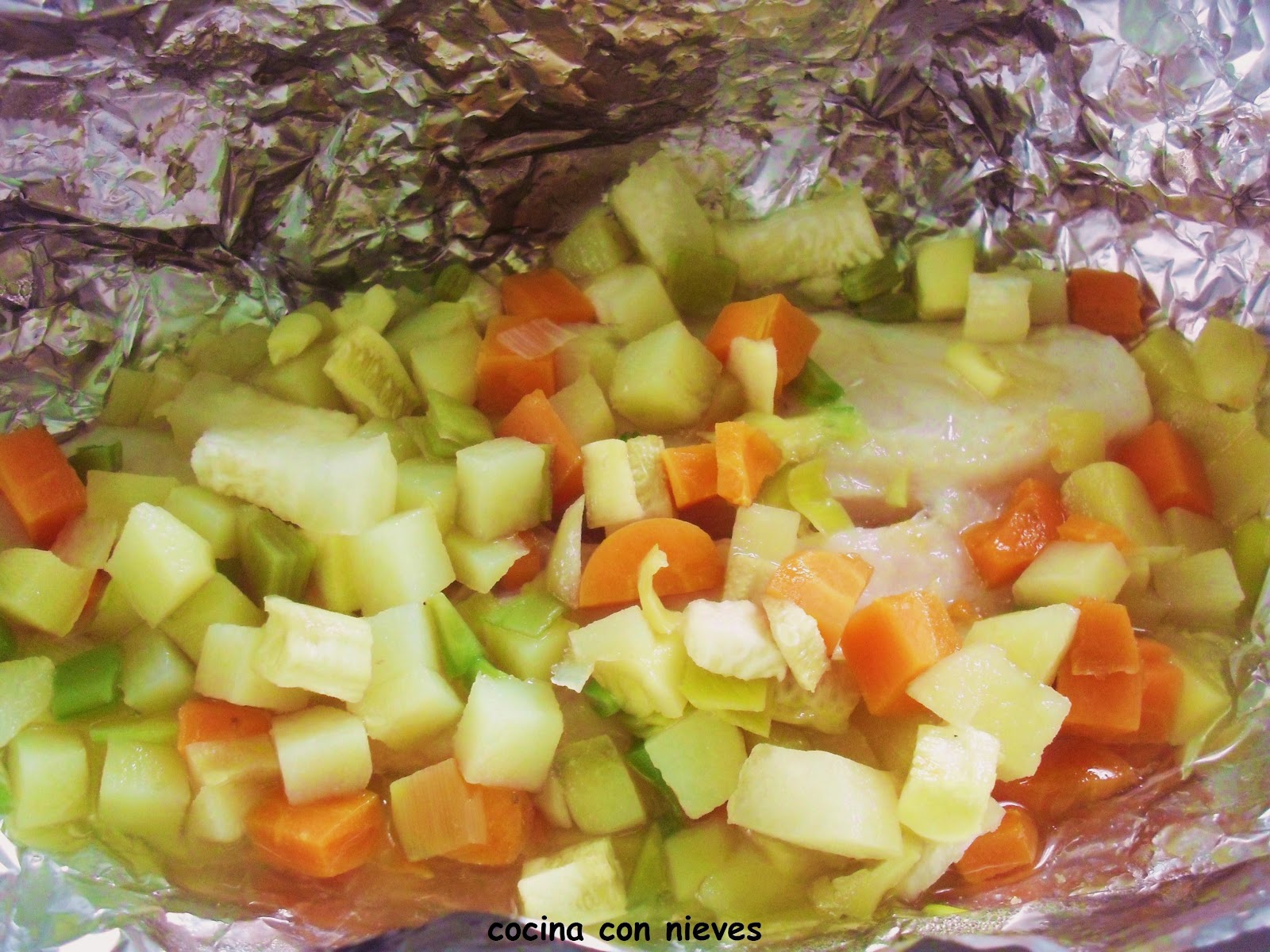 Cocina Con Nieves: Pescado en papillote