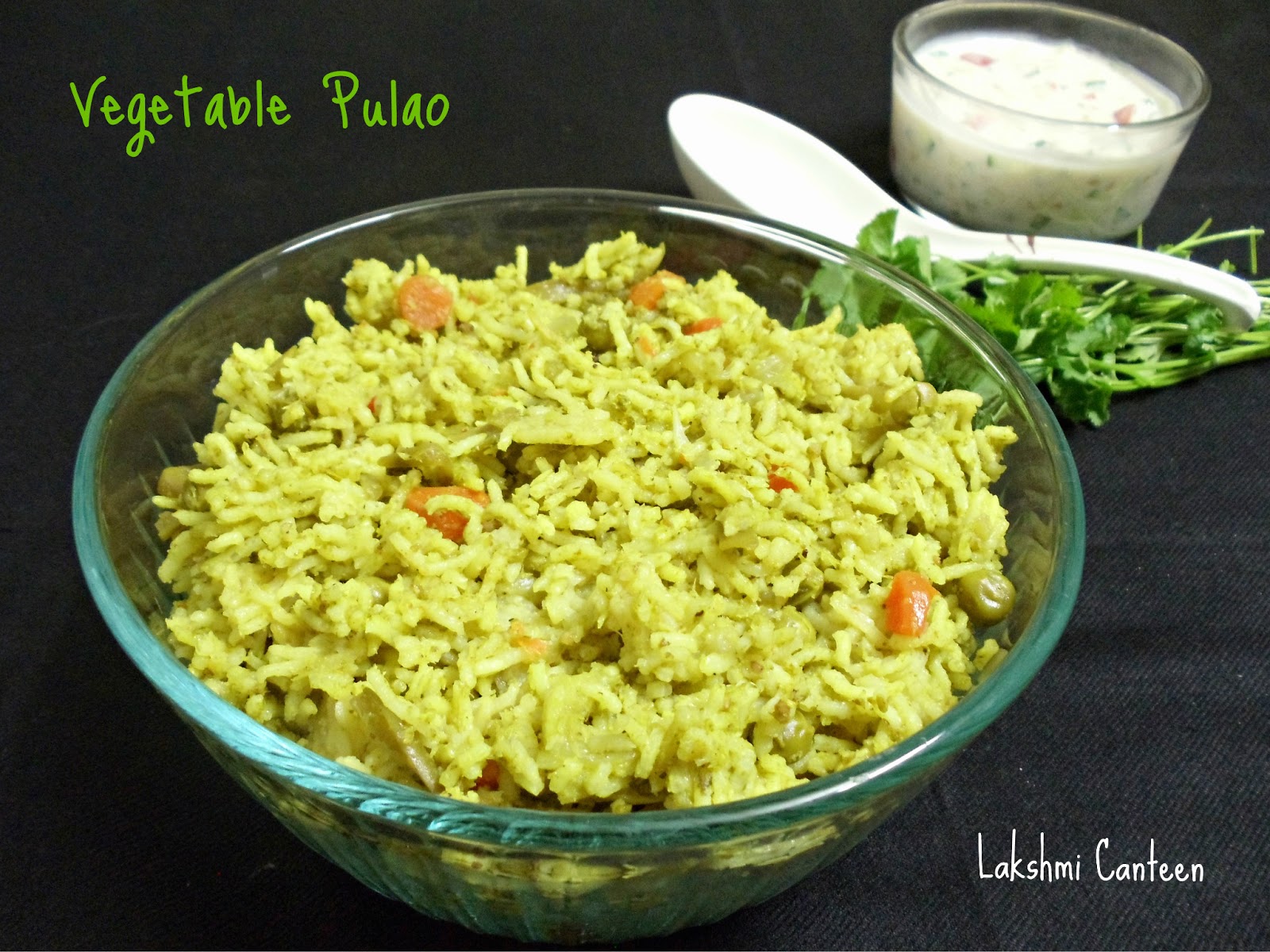 Lakshmi Canteen: Vegetable Pulao (Pulav)- Using Ground Masala
