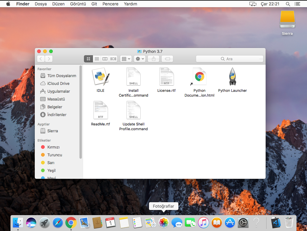 Python Kurulum - OSx - Mustafa Sabri OĞUZ