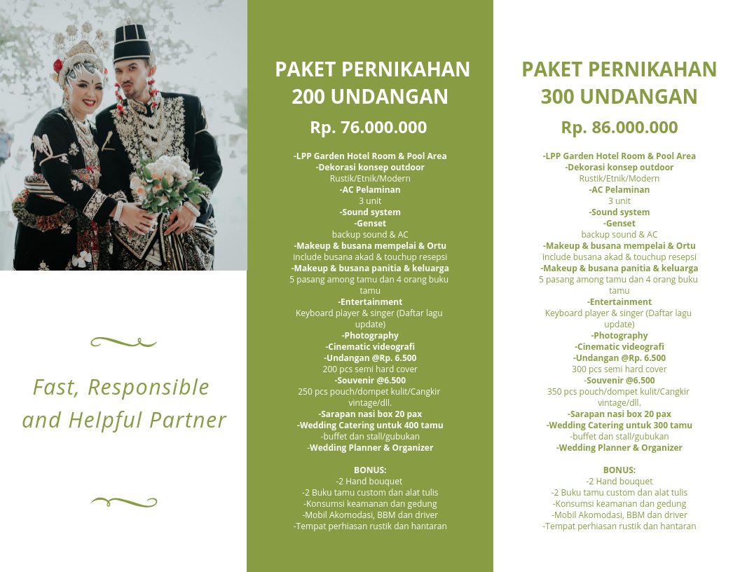 Alunan Wedding Planner: PAKET PERNIKAHAN LPP GARDEN HOTEL