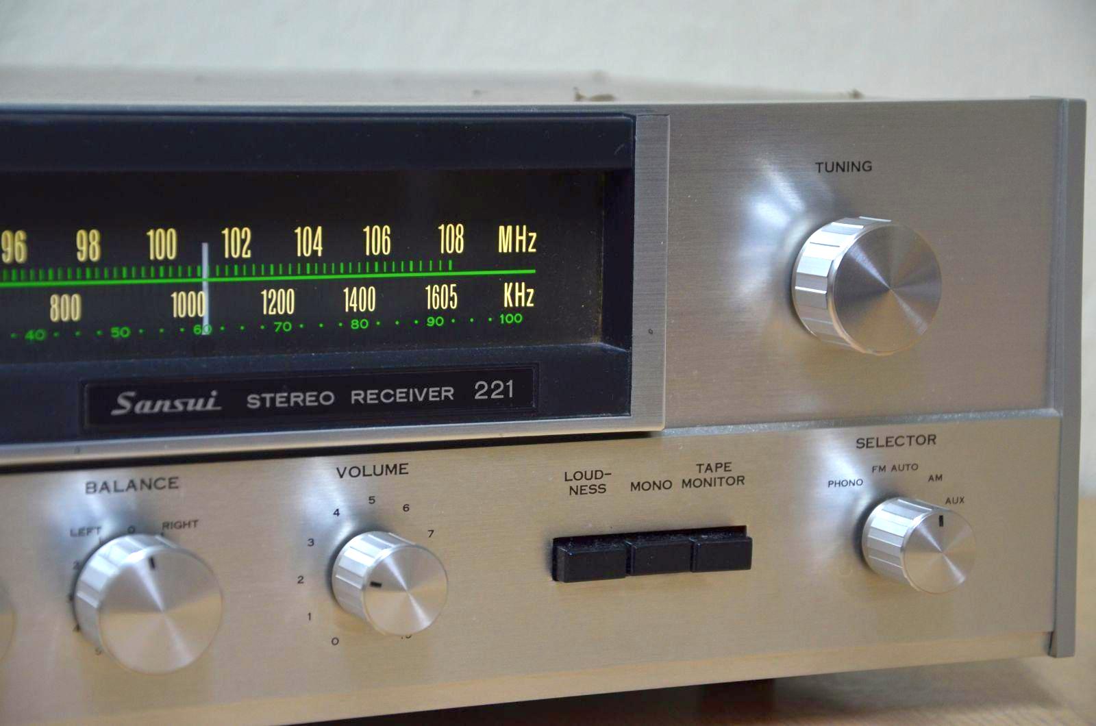Sansui 221 - Analog Stereo Receiver | AudioBaza