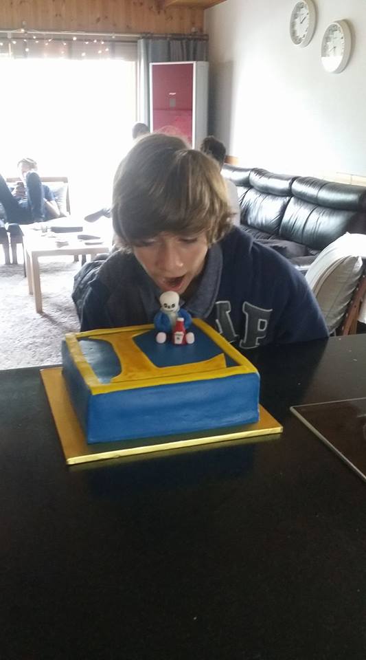 League of Legends and Sans Undertale Themed Cake