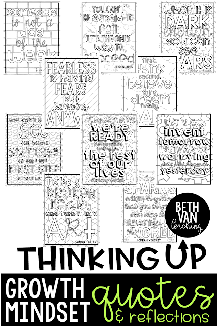 theteachyteacher: Thinking Up! Growth Mindset Quotes!