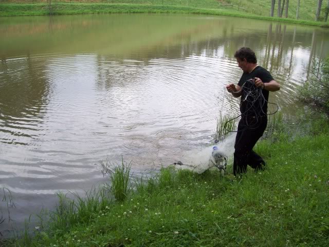 Mike and Lisa's World: Chapter 101...Mike Goes Fishing To Stock Our Pond