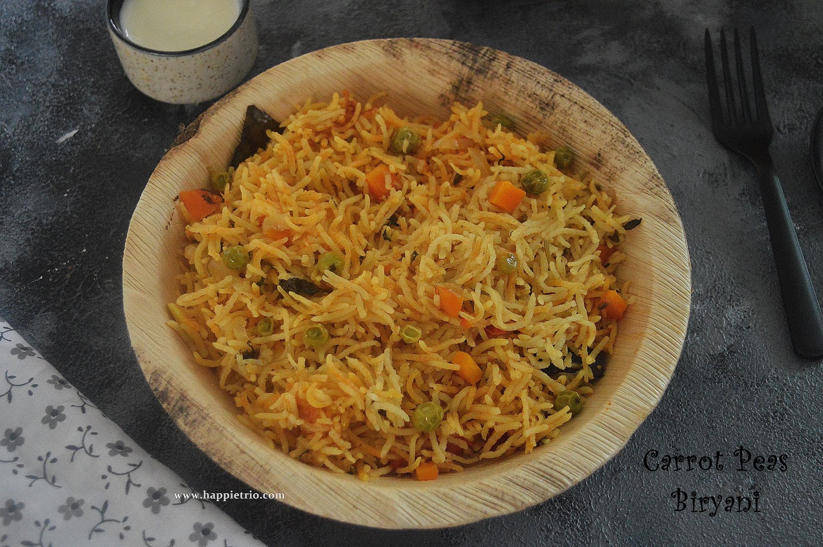 Carrot Green Peas Biryani Recipe | Carrot Patani Biryani ~ Cook with ...
