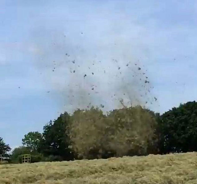 In the UK, there was a spectacular “dust devil”