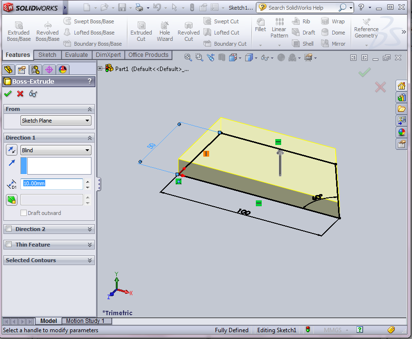 DESAIN GRAFIS MENGGUNAKAN SOLIDWORKS : Belajar Solidwork dasar