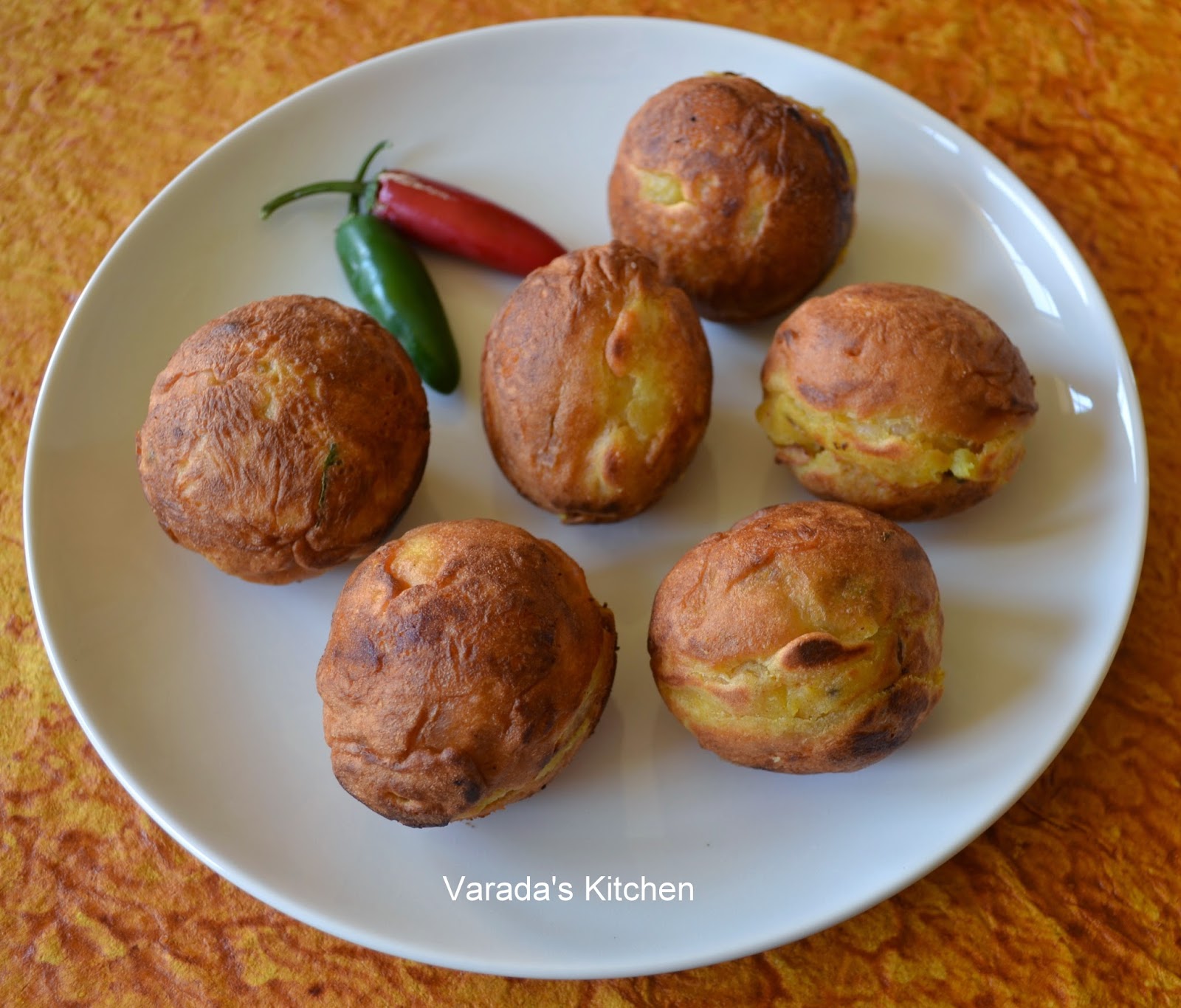 Varada's Kitchen and Garden: Batata Vada in Appe Pan (Not deep Fried)