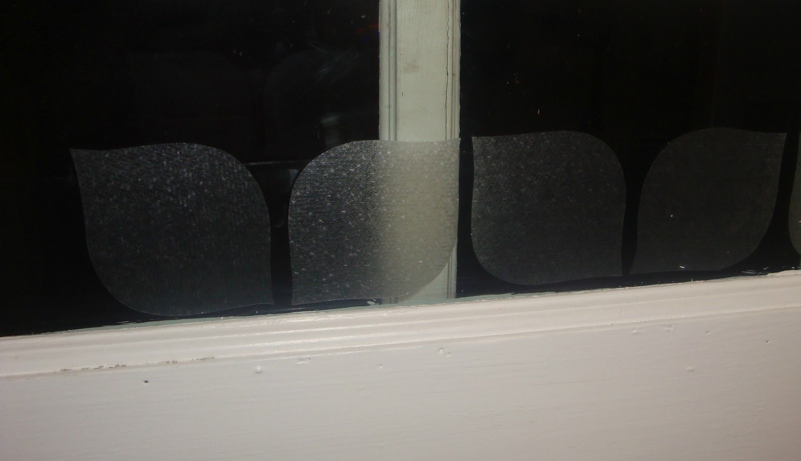 Adorably Shabby: DIY- "Etched" Privacy Glass