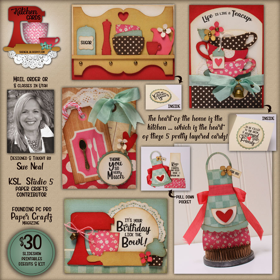 Q's Creative Card Making Kits: Q's Creative Kits: Kitchen CARDS ...