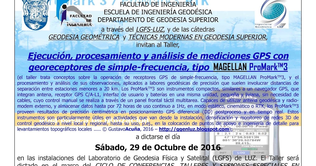 GeodesiaGeométricaEnLUZ: Ejecución, procesamiento y análisis de ...