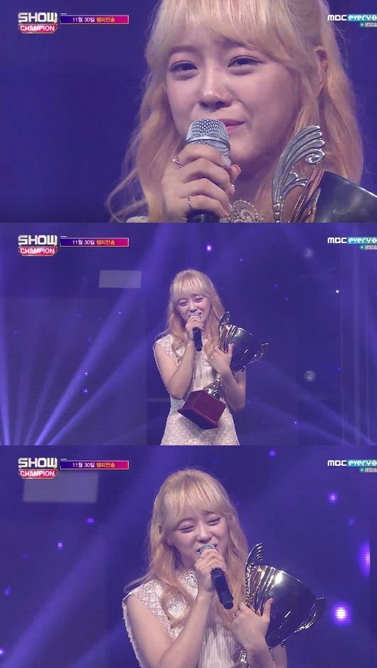 Kim Sejung wins #1 on 'Show Champion'