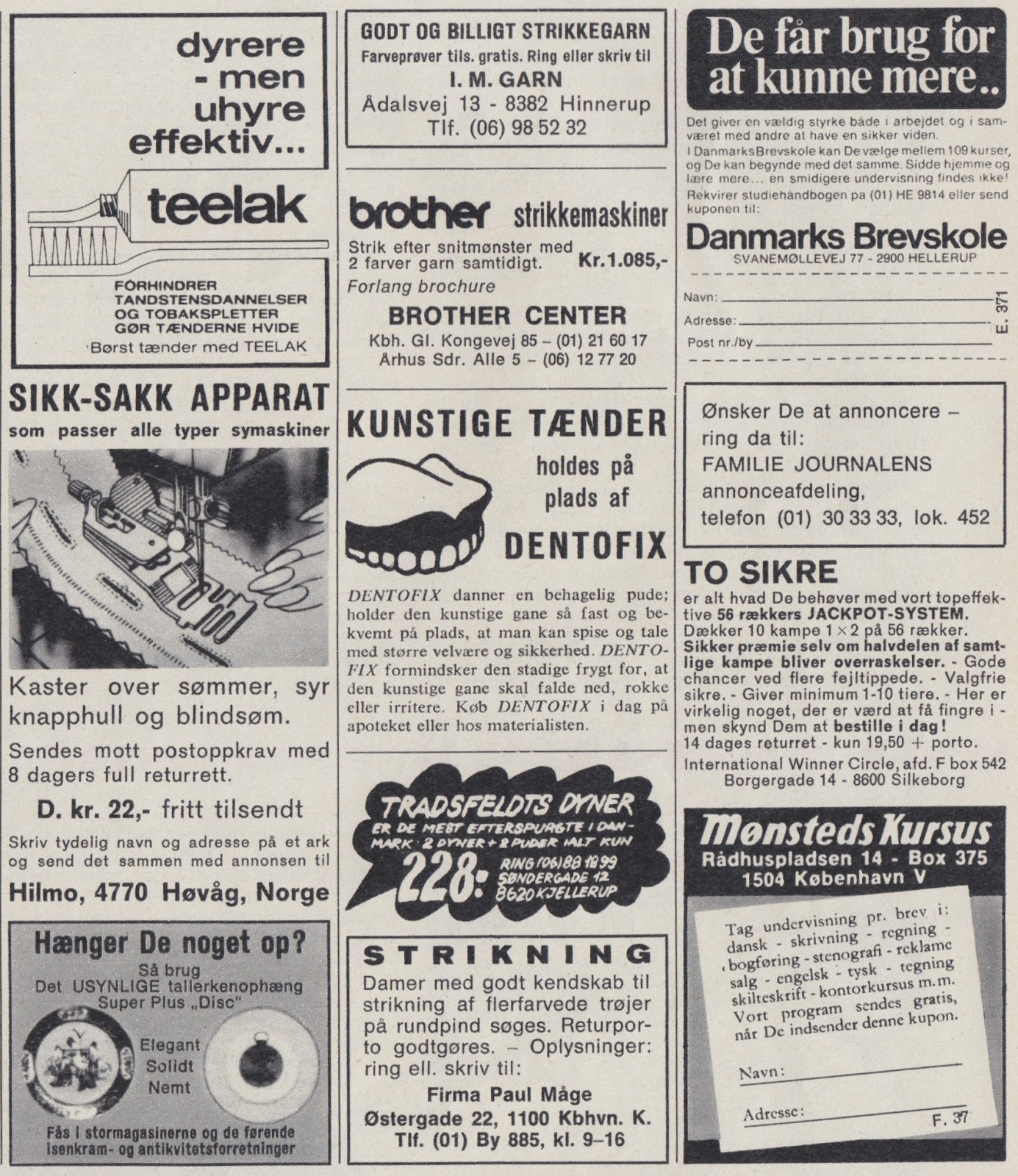 Tilbage til Datiden - gamle danske reklamer og andet godt: marts 2012