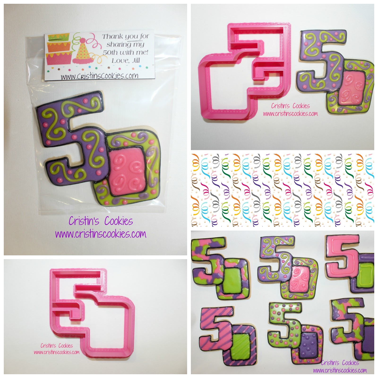 Cristin's Cookies: Number 50 Cookies and a New Cookie Cutter