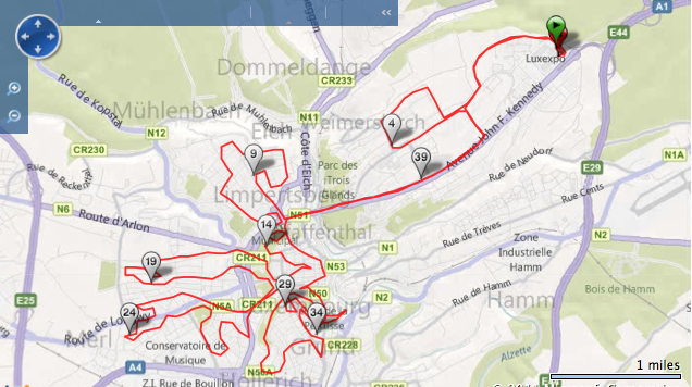 Les feux mollets: Marathon du Luxembourg 2011