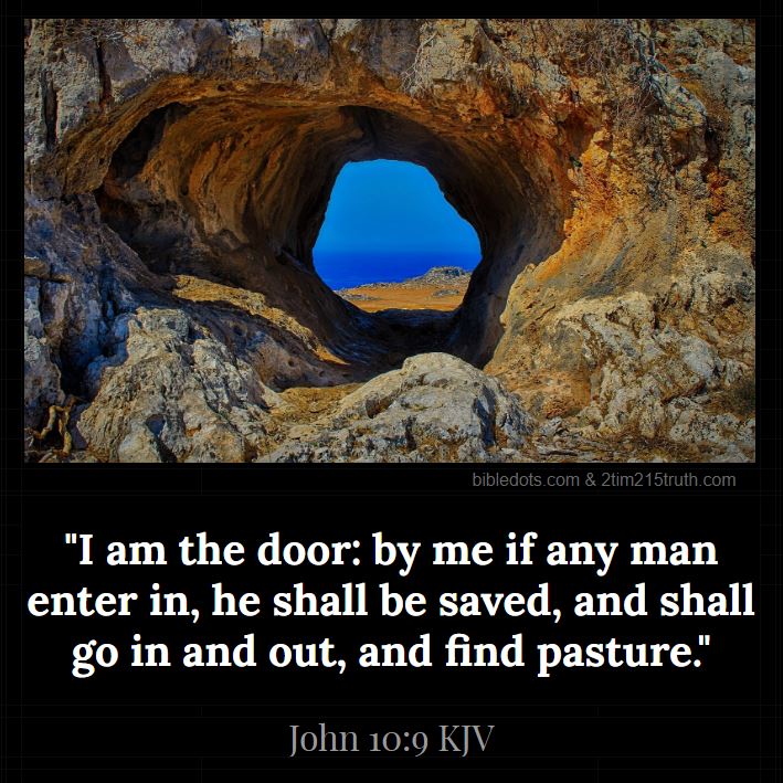 2 Timothy 2:15 Truth: Verse of the Day: John 10:9 KJV