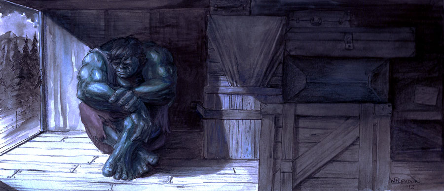 Will Pleydon - Back to the drawing board.: Hulk wants to be left alone