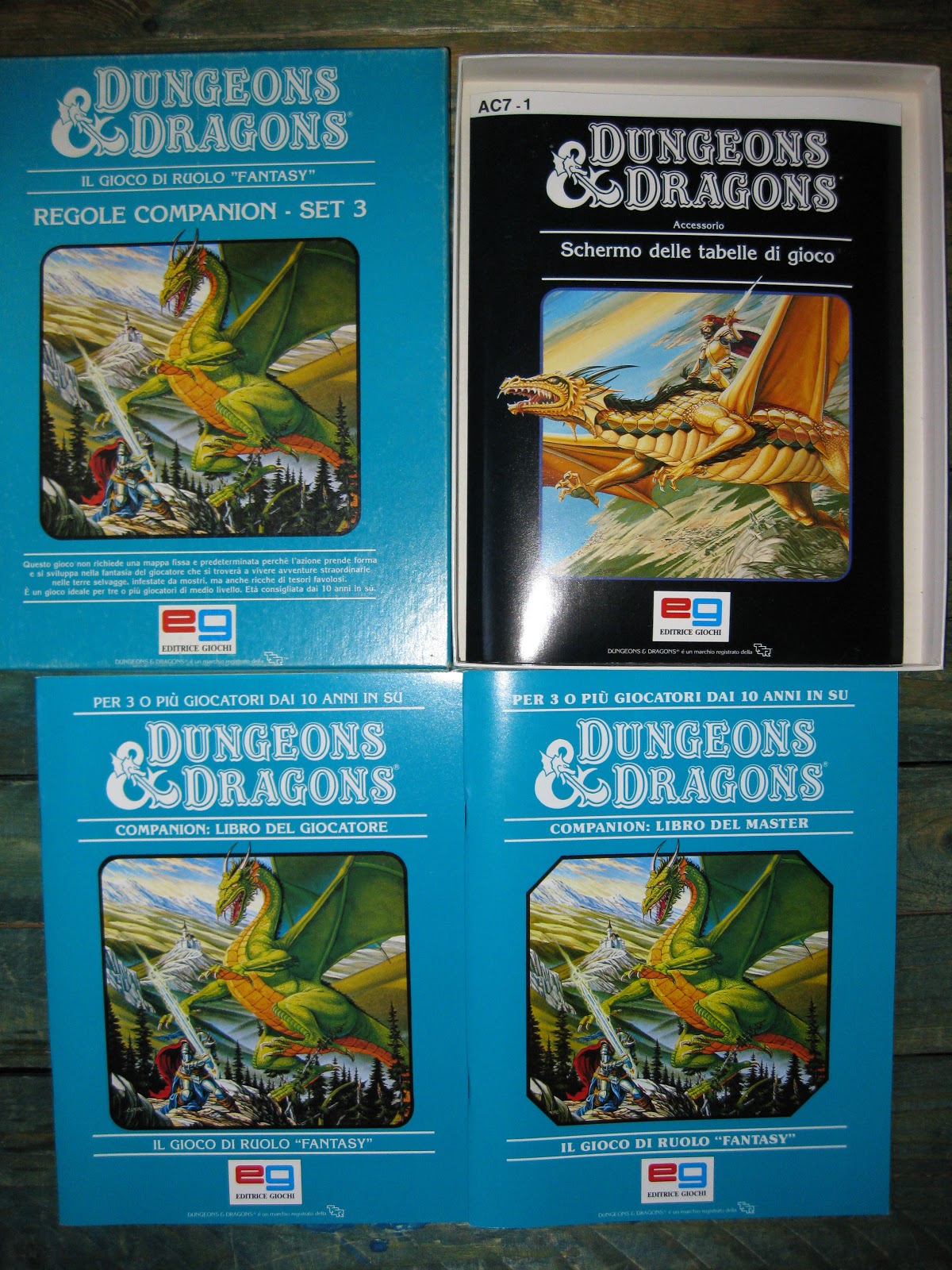 LUD1970 PHOTOS: D&D SET 1-2-3 ED. ITALIANA + AVANCE D&D 2nd EDIT ...