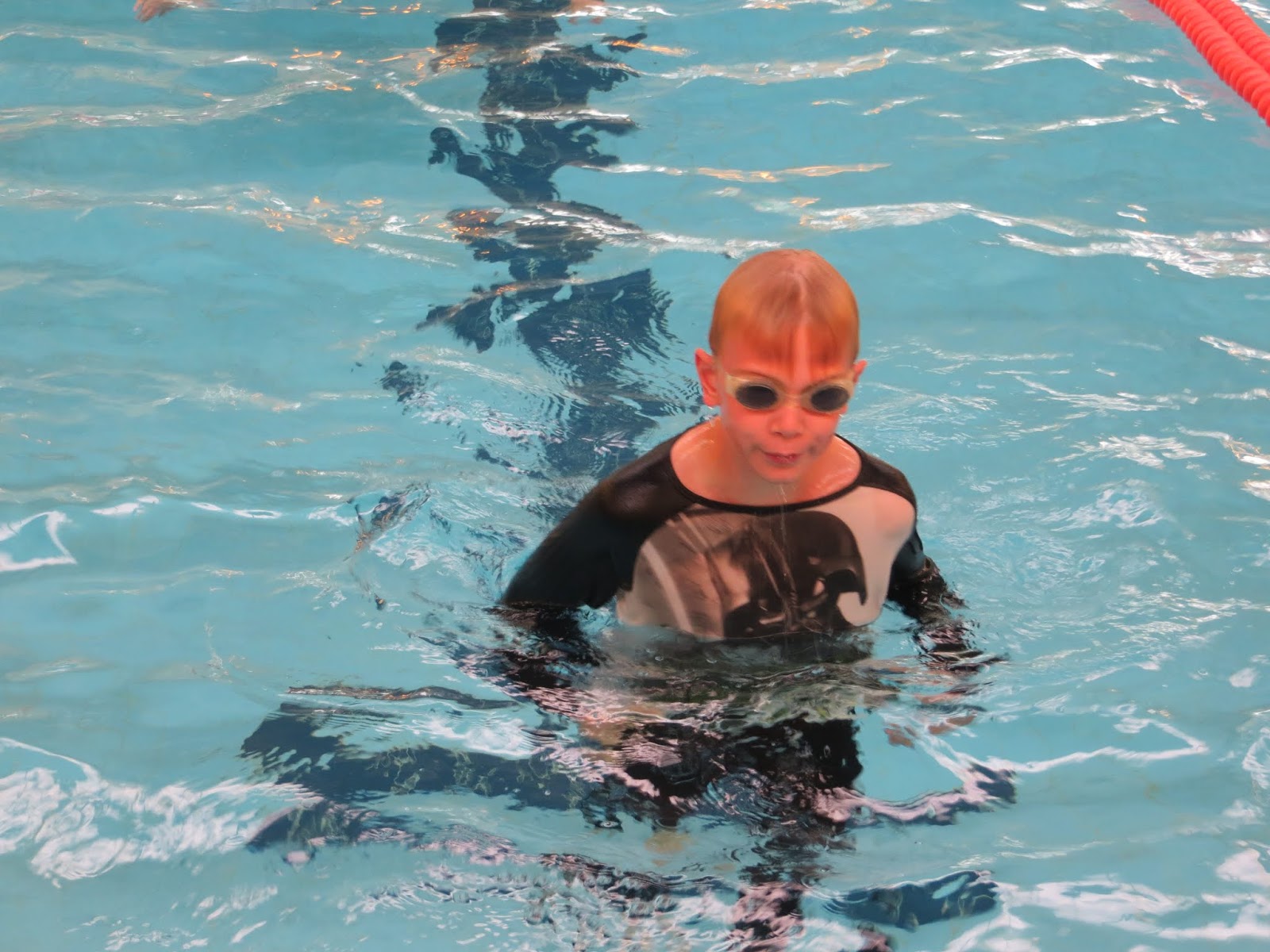 Op avontuur in 4L! VBS Borsbeke: Voorlaatste zwemles: we duiken het ...