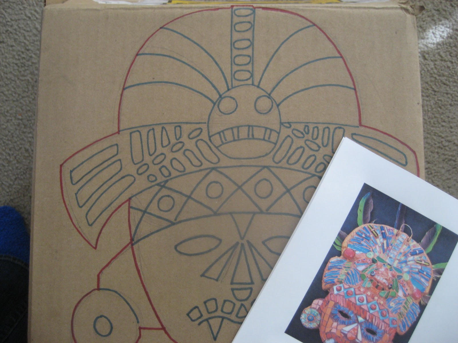 MY WORK and Play: Aztec Mask