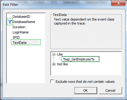 SQL Server: Using SQL Profiler to Capture Stored Procedure Call from ...