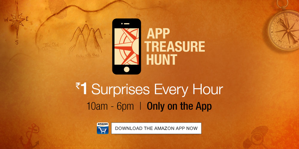 Amazon App Treasure hunt 2015 Surprise for Every 1 hour in Amazon ...