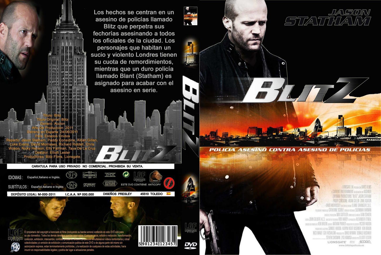 Peliculas en DVD: BLITZ PERSECUCION MORTAL ESTRENO!