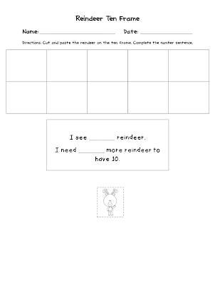 Lovely Literacy & More: Reindeer Math