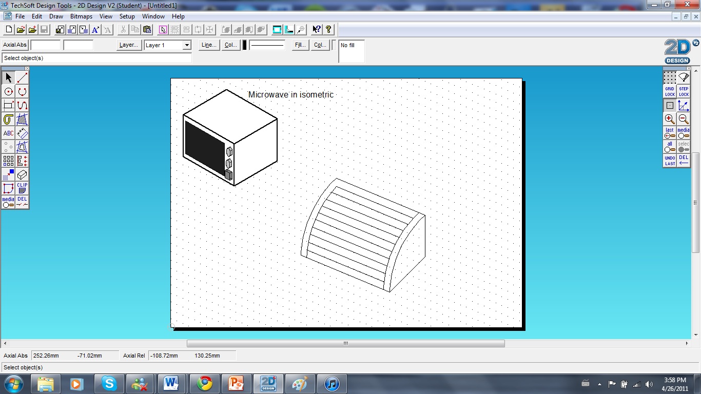 CAD Progression: Creating Objects in 2D Design