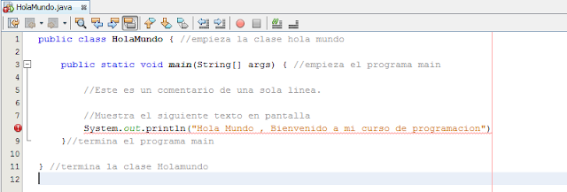 Ejemplos Basicos de Lenguajes de Programacion: 1.1 Primer programa en ...