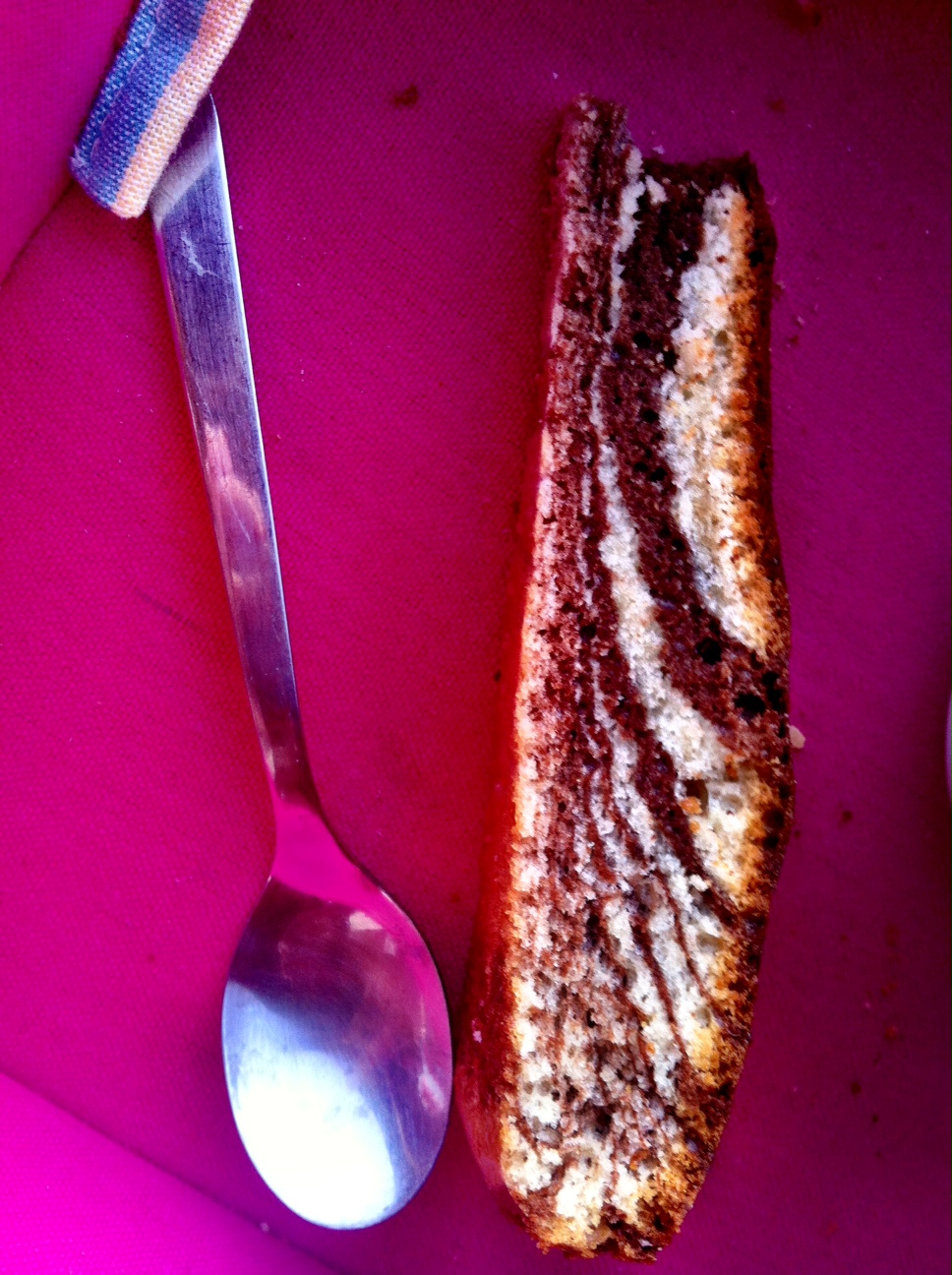 A la lima y al limón: Pastel cebra (zebra cake)