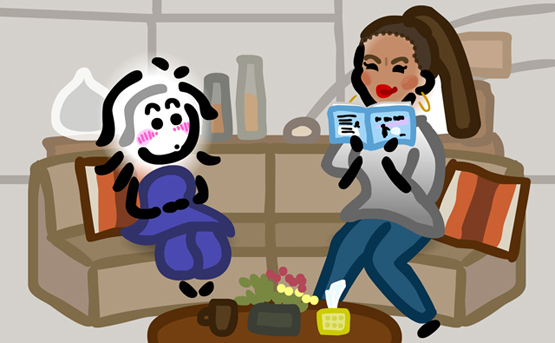 The Animated Woman: Pretend Interview with Queen Latifah and me.