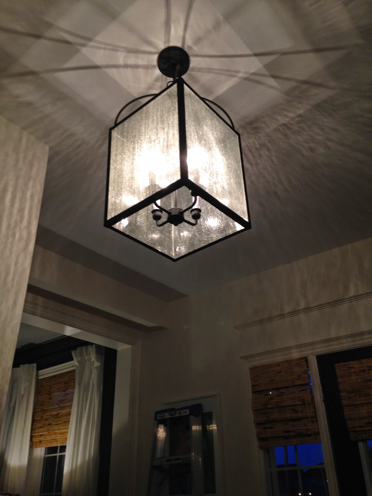 White Wood : A long journey to find the right foyer light